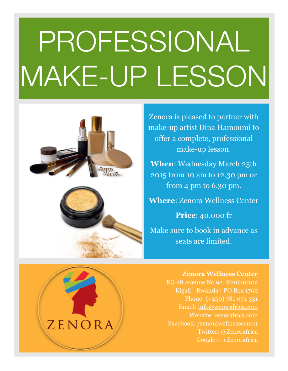 Professional Make-up Lesson - Zenora Wellness Spa